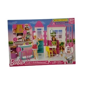 Barbie | Toys | 220 Mattel Barbie Cook N Grill Restaurant Fold Go Set ...